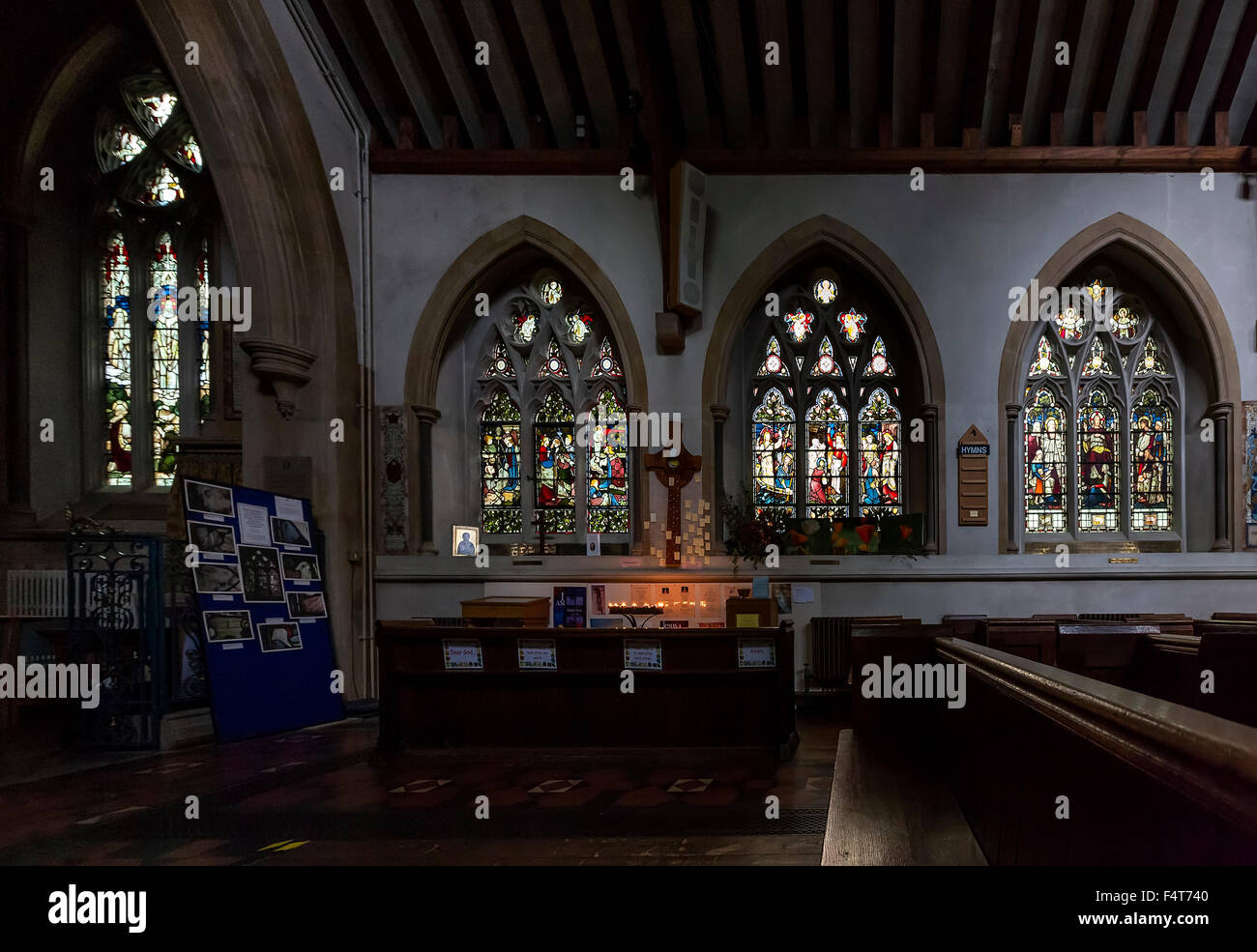The right side of St Martin's Church in Dorking, Surrey Stock Photo - Alamy