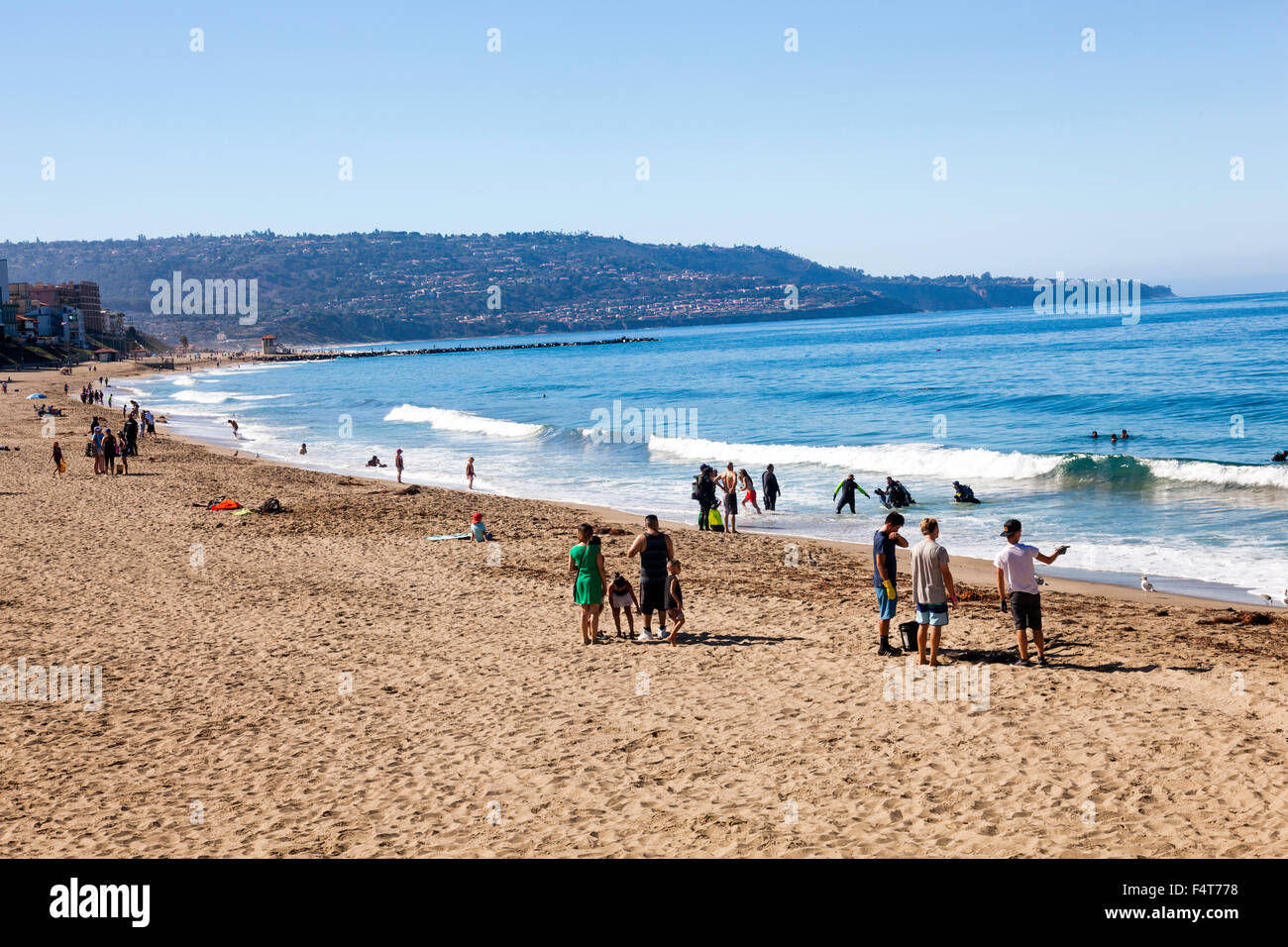 Sandy Beach at Redondo Beach in California;USA;America Stock Photo - Alamy
