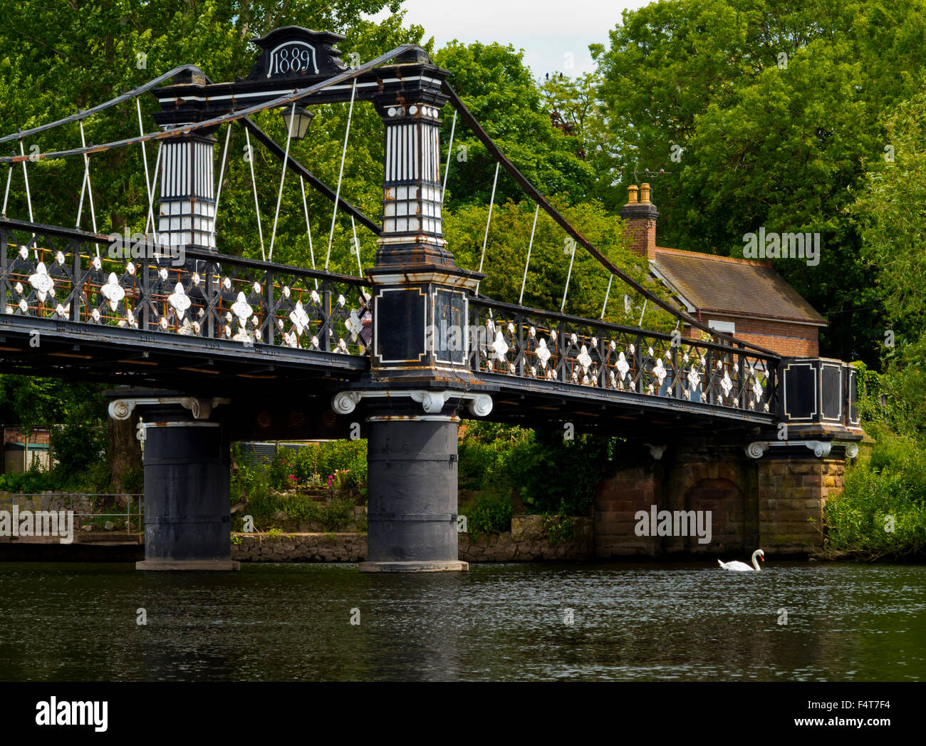 The Ferry Bridge at Burton on Trent Staffordshire England UK given to ...
