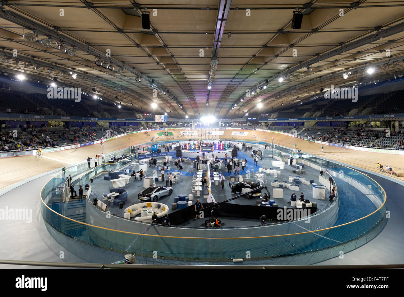 6 Day London, an elite track cycling competition, Lee Valley Velo Park ...