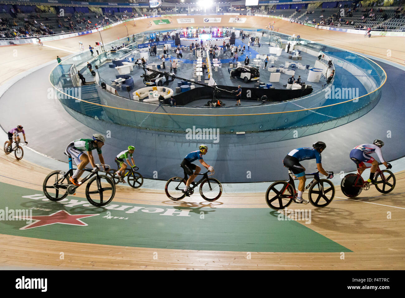 6 Day London, an elite track cycling competition, Lee Valley Velo Park ...