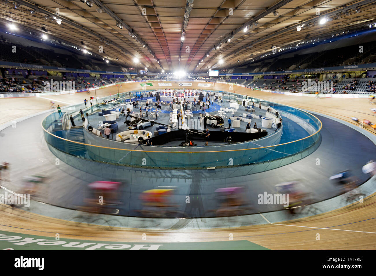 6 Day London, an elite track cycling competition, Lee Valley Velo Park ...