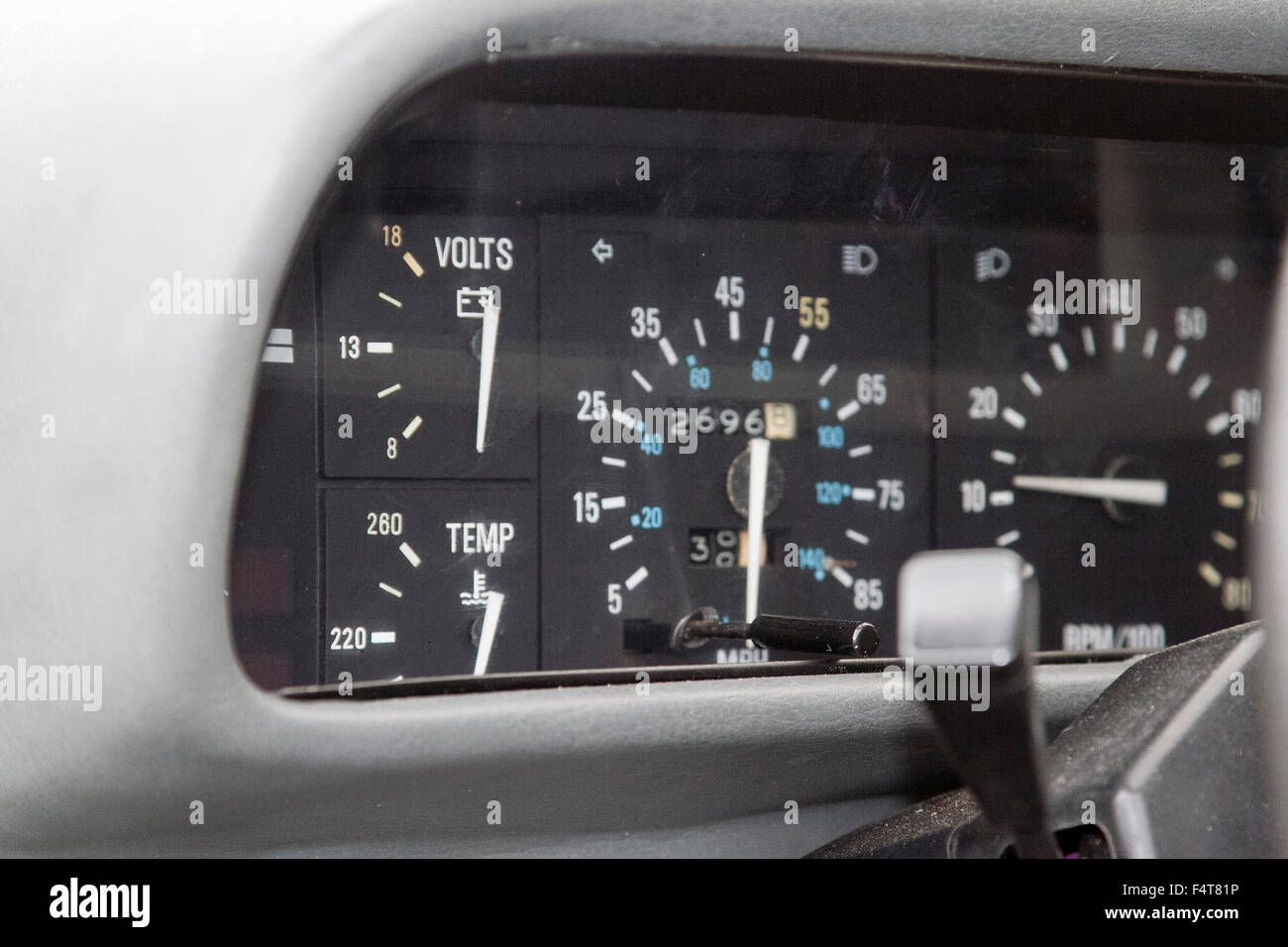 Back to the future delorean dashboard hi-res stock photography and ...
