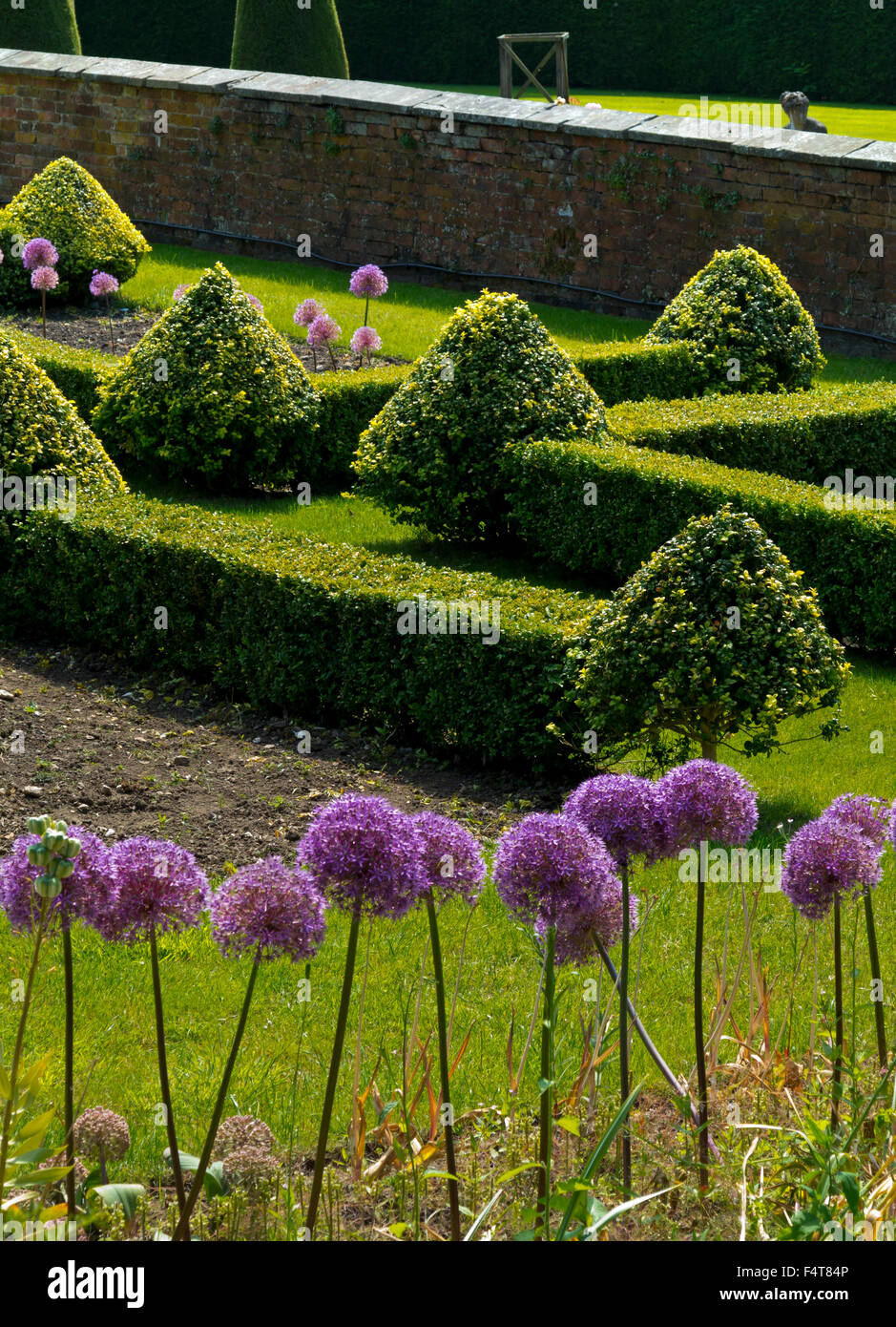 The Rose Garden at Hopton Hall in the Derbyshire Dales Peak District ...