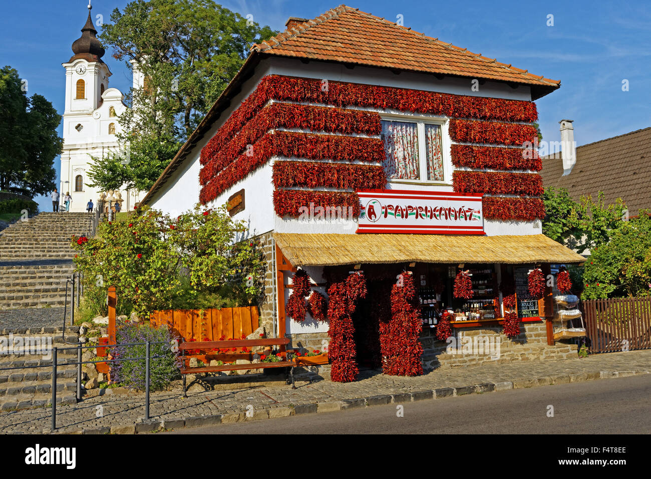 Paprika house, paprika, pepper, dryly, dehydratedly, church, baroque ...