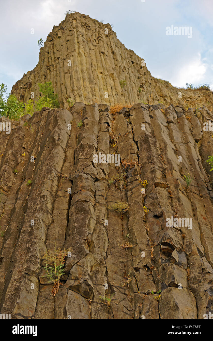 Column, basalt, Hegyestü Geologiai Bemutatohely, Basltsäulen Stock ...