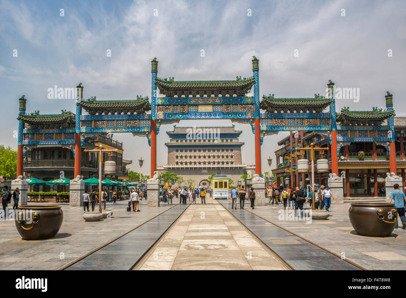 China, Beijing, Peking, City, Qianmen District, Zhengyang Gate, Arrow ...