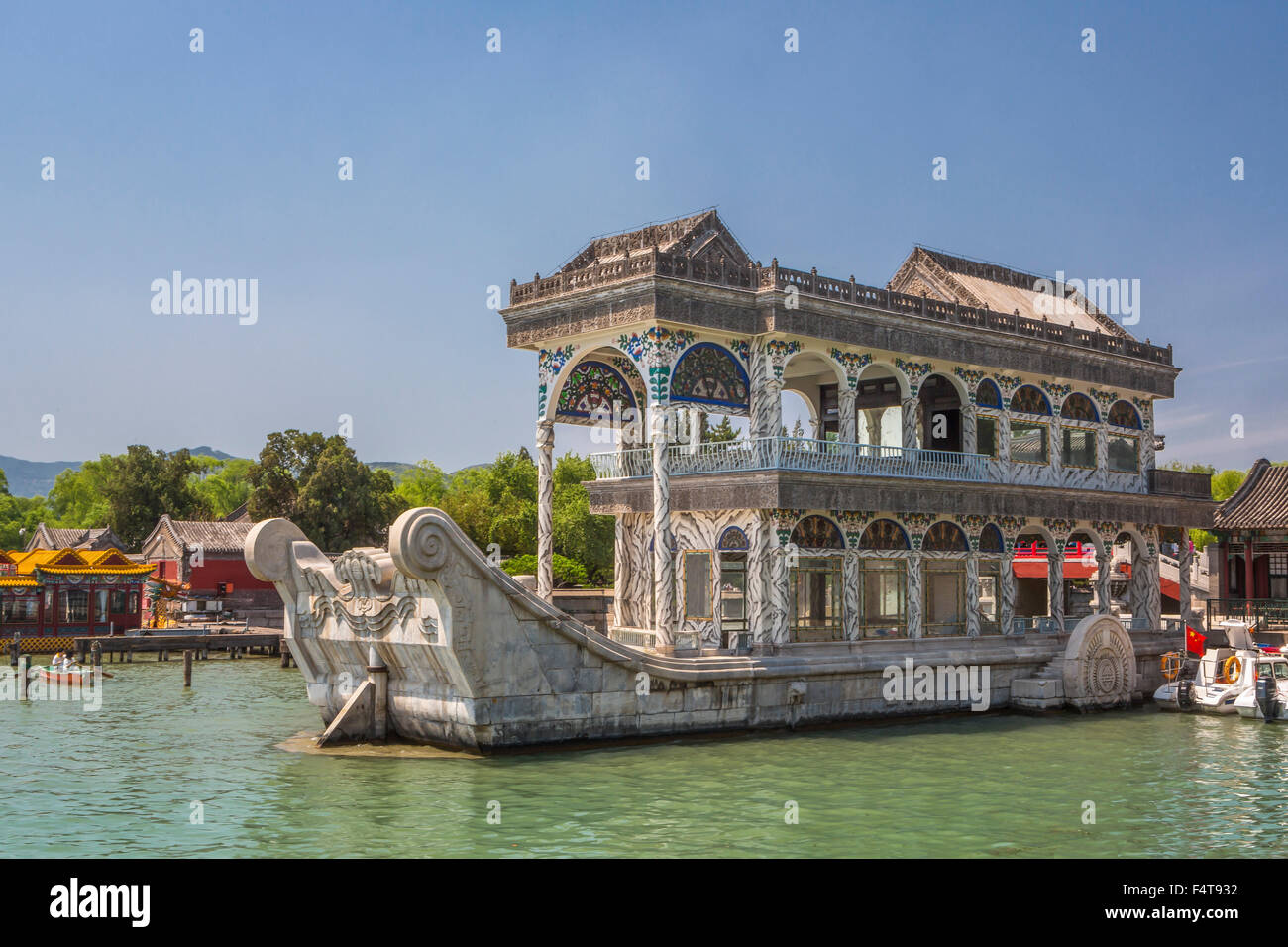 China, Beijing, Peking, City, The Summer Palace, Marble Boat Stock ...