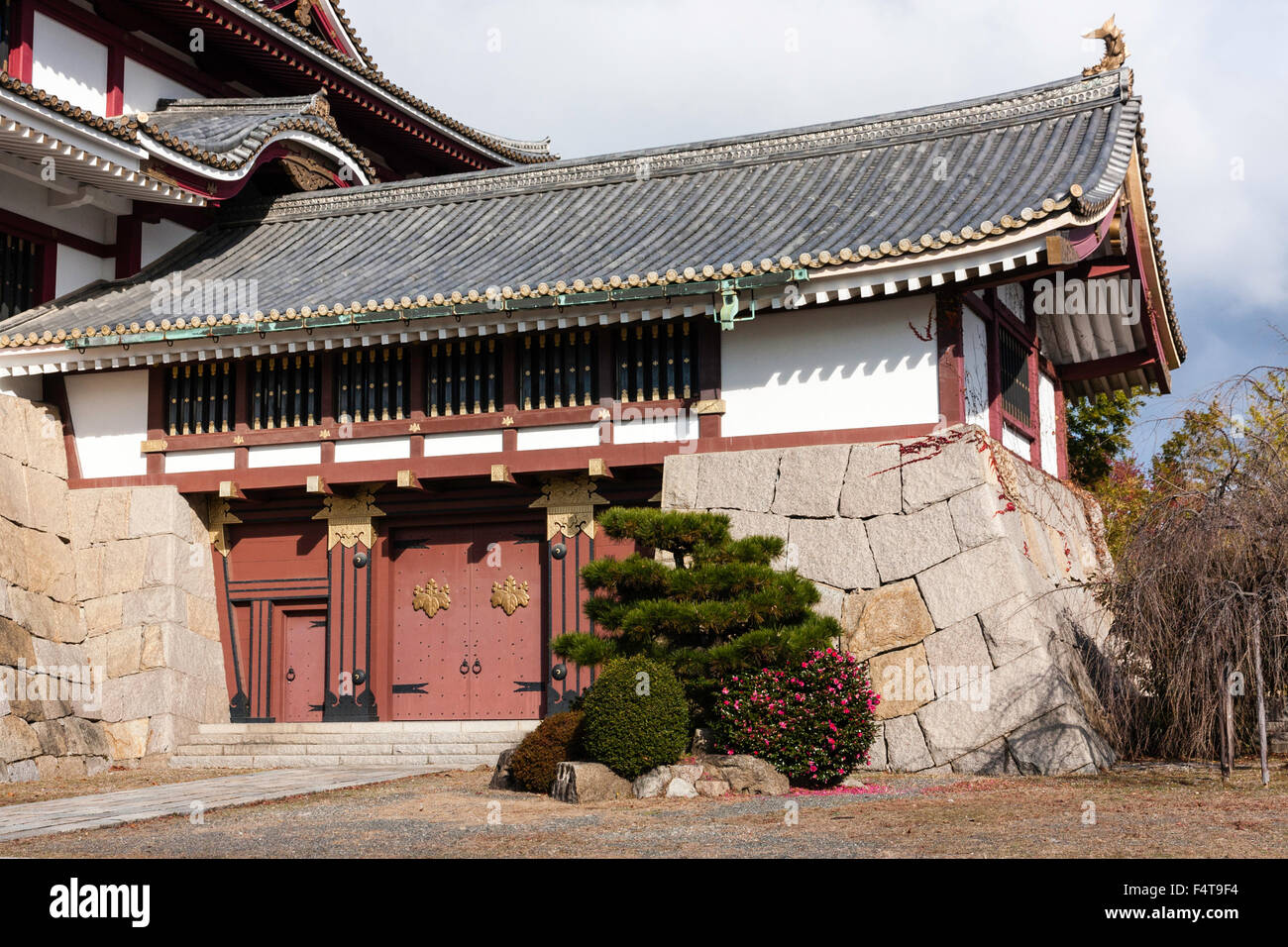 Kyoto, Japan. Fushimi castle, also called Momoyama castle. yaguramon ...