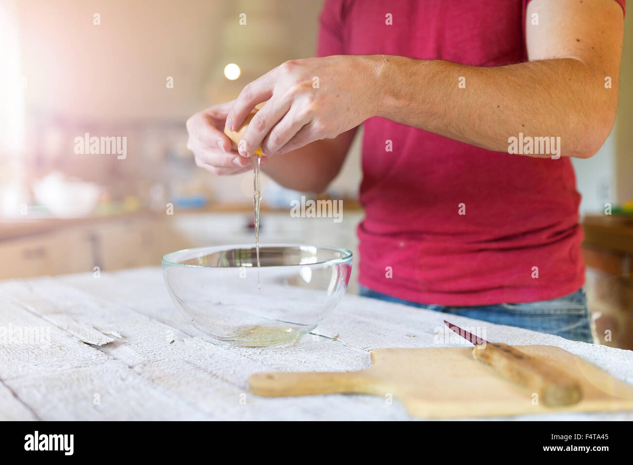 Man preparing a sauce Stock Photo - Alamy