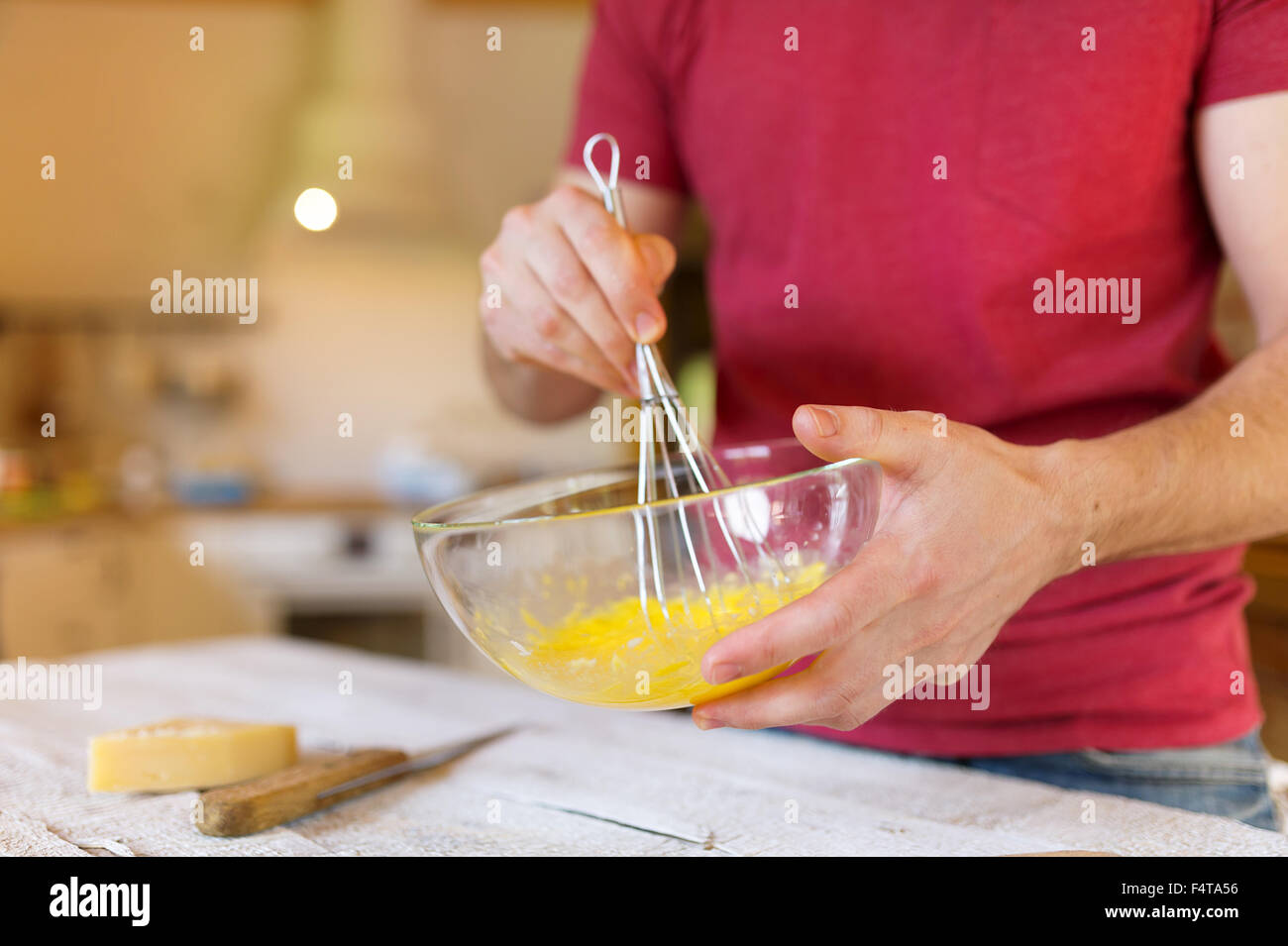 Man preparing a sauce Stock Photo - Alamy