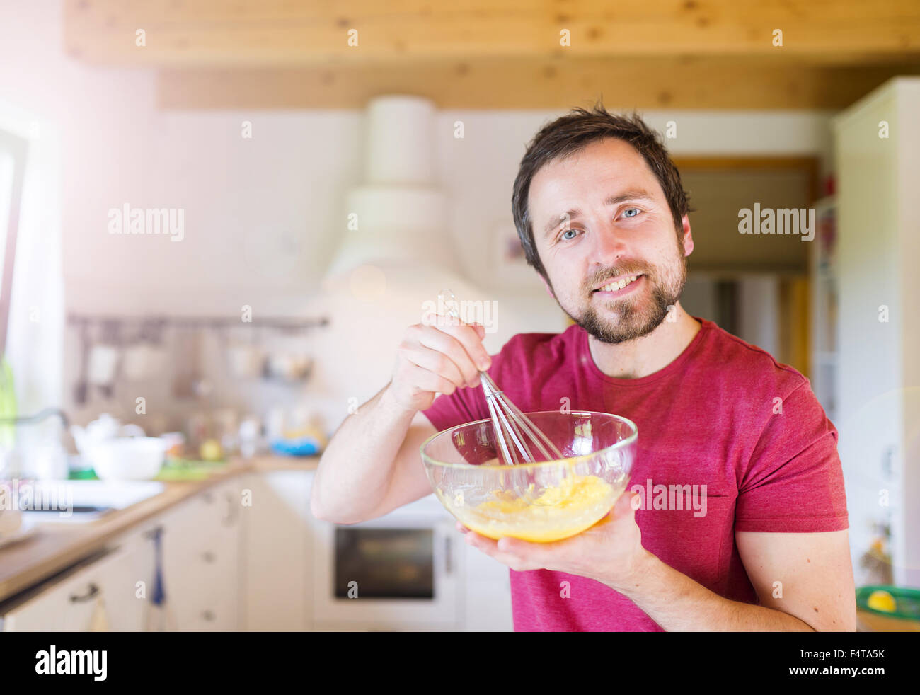 Man preparing a sauce Stock Photo - Alamy