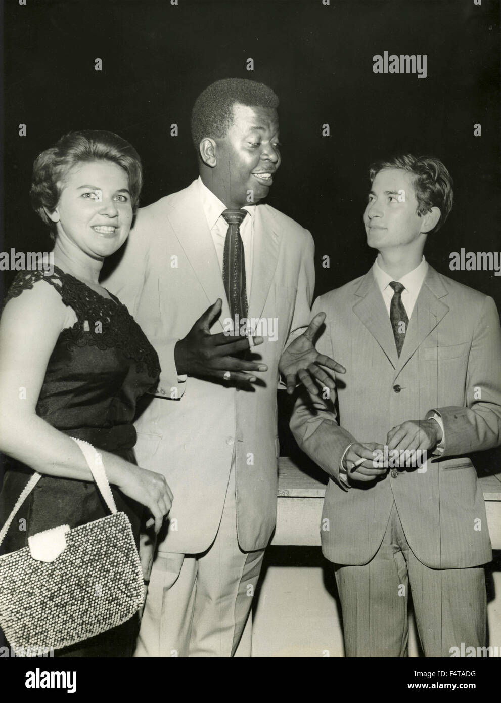 Personalities from the entertainment world at a reception Stock Photo ...