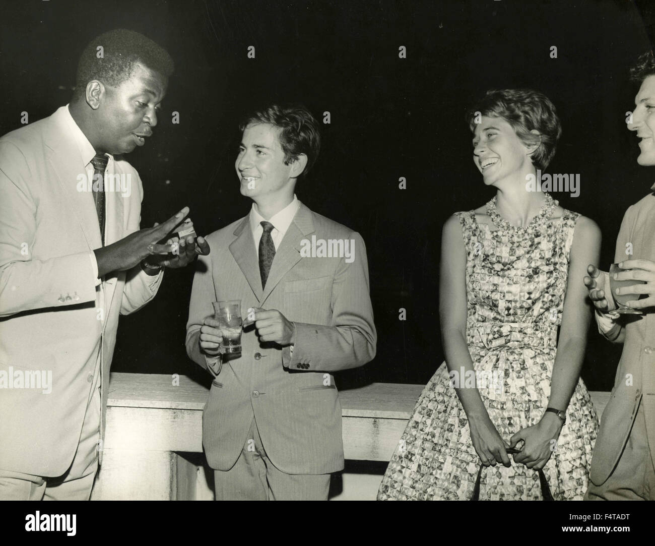 Personalities from the entertainment world at a reception Stock Photo ...