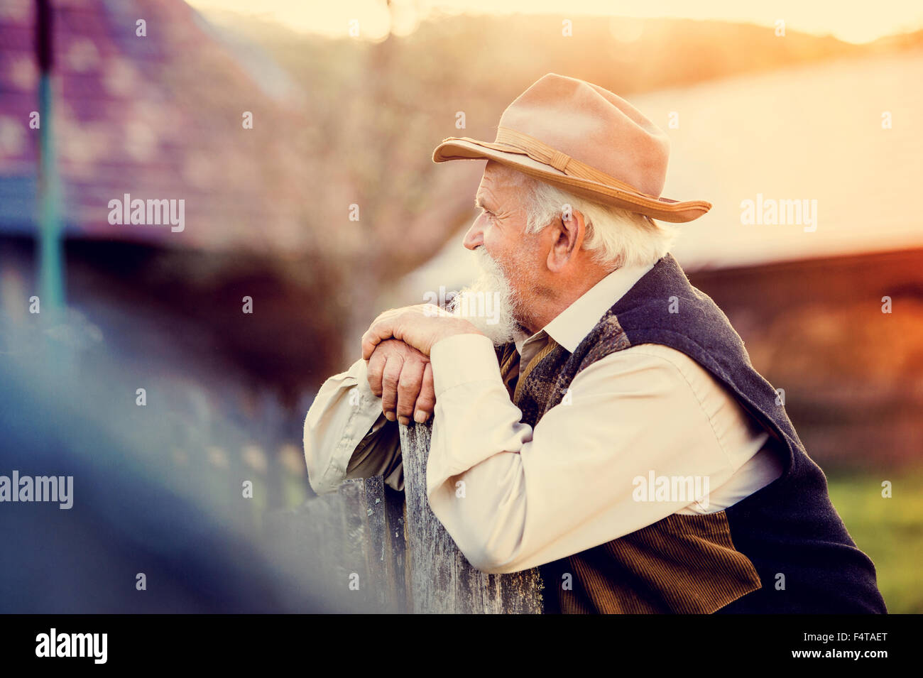 Old senior rancher portrait hi-res stock photography and images - Alamy