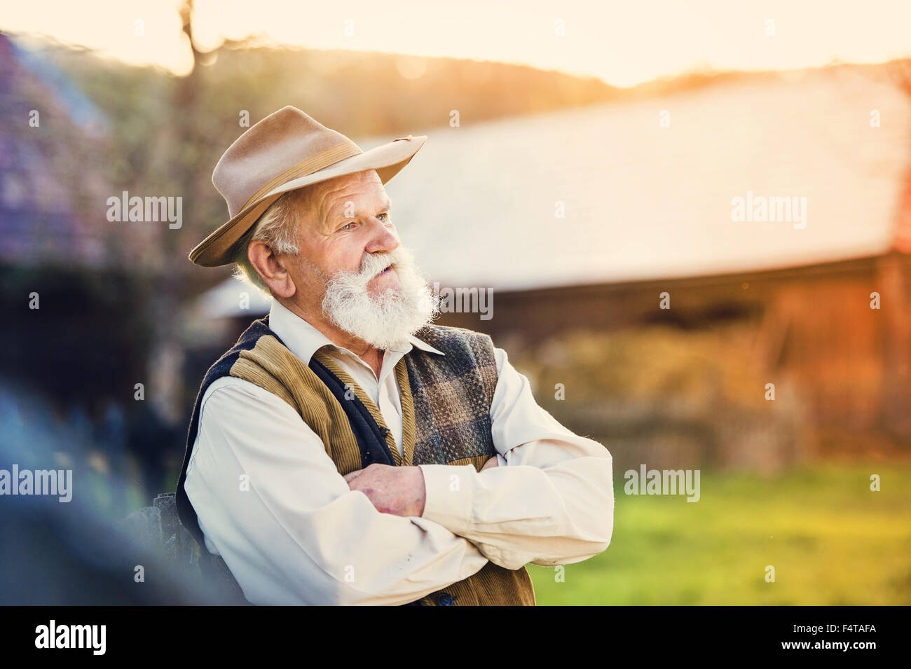 Old senior rancher portrait hi-res stock photography and images - Alamy