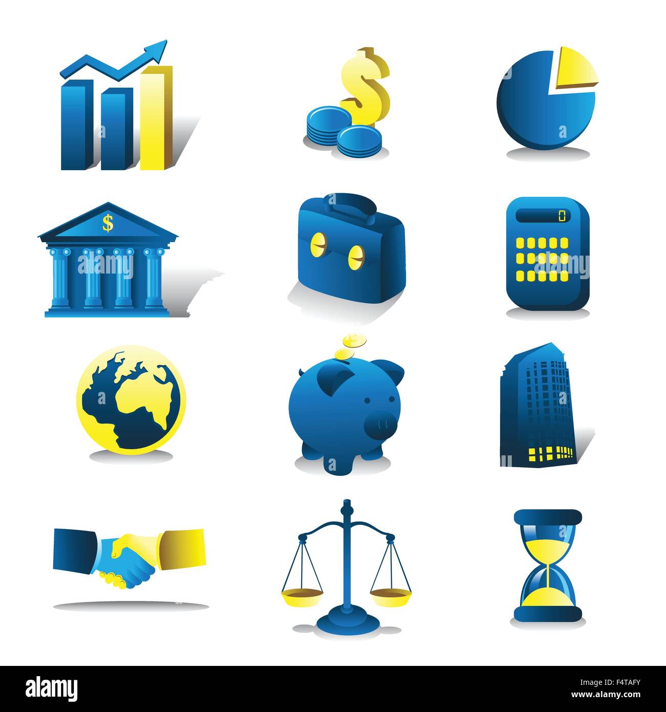 A vector illustration of finance icon sets Stock Vector Image & Art - Alamy