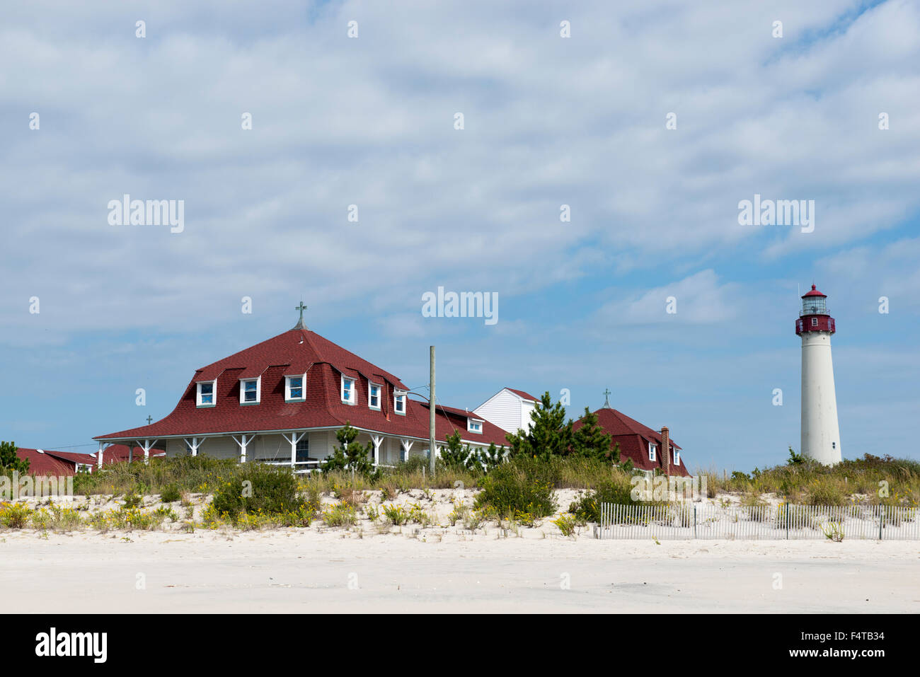 Cape May lighthouse at Cape May Point State Park, New Jersey USA Stock ...