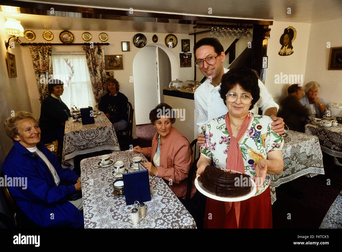 Family run tea room. England. UK Stock Photo - Alamy