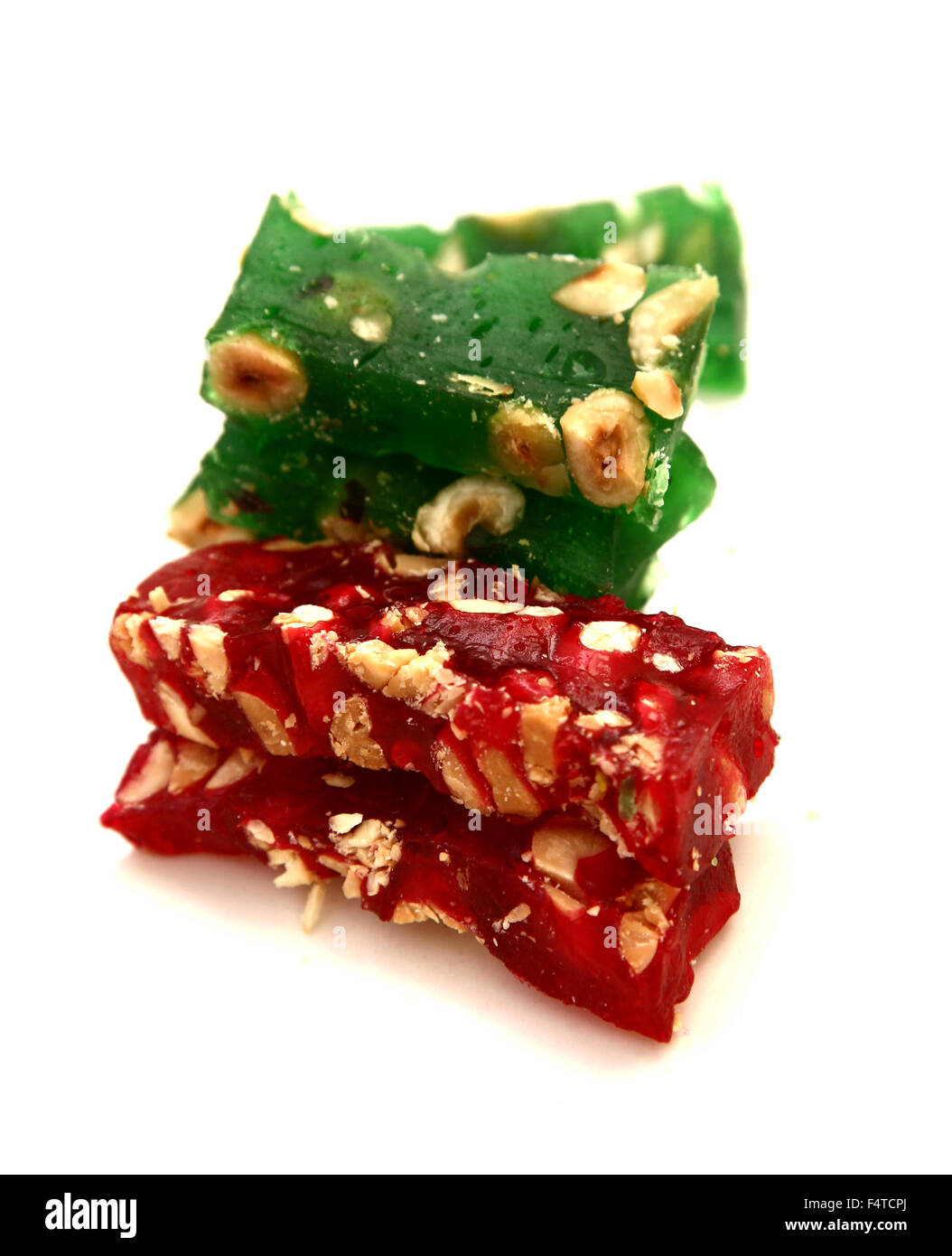 Turkish delight isolated on white background Stock Photo - Alamy