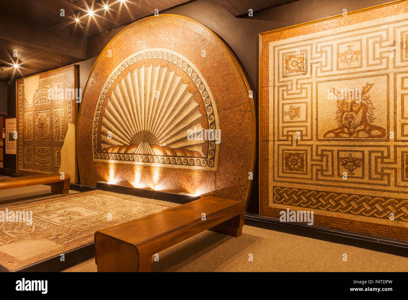 England, Hertfordshire, St. Albans, The Verulamium Museum, Roman ...