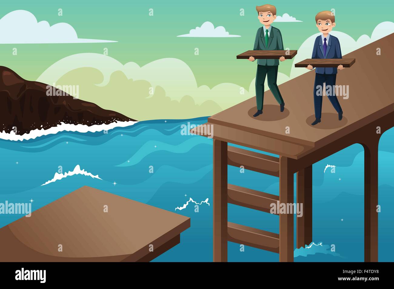 Two people partner build business team hi-res stock photography and ...