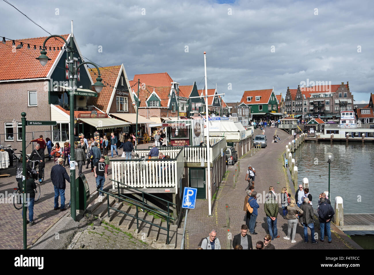 Volendam north Holland . The Netherland. fishing Dutch. Port Harbor ...