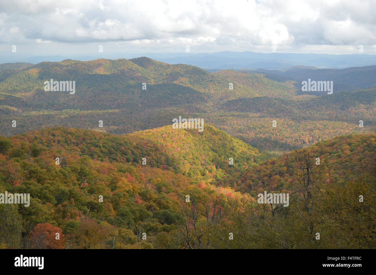 Fall colors along the Blue Ridge Parkway Stock Photo - Alamy