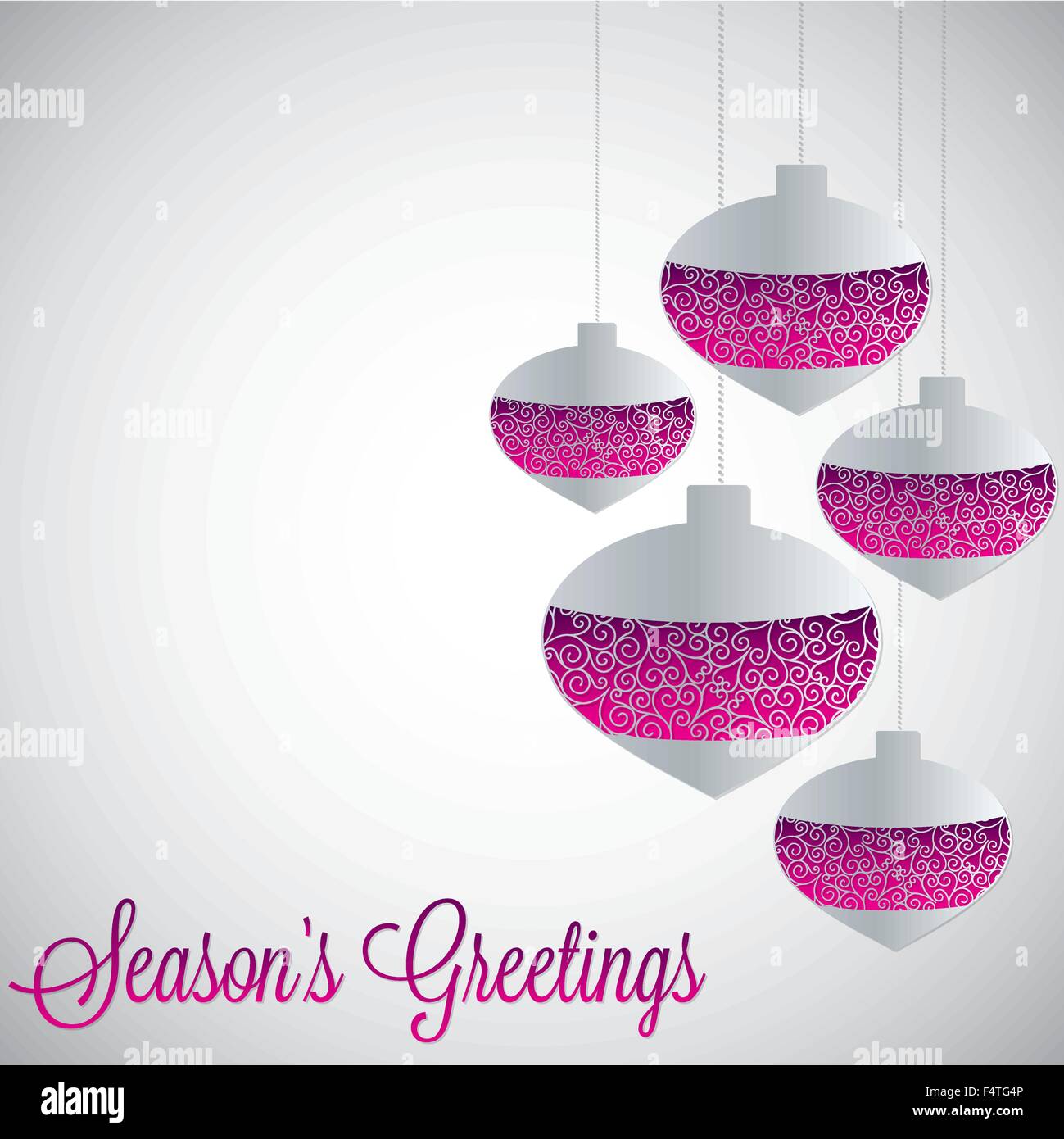 White filigree baubles with gradient in vector format Stock Vector ...