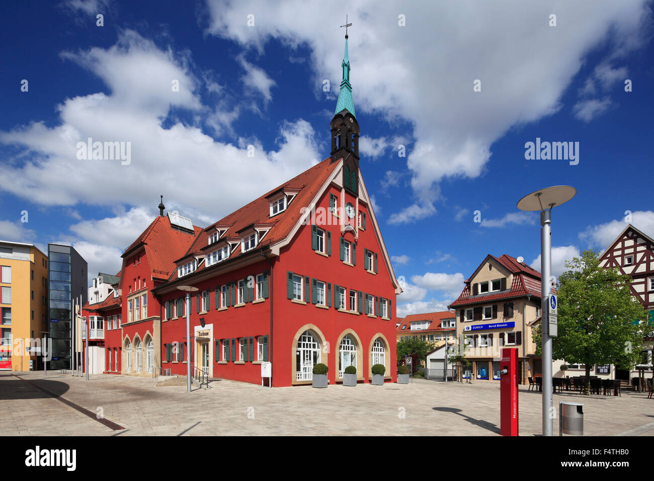 Germany, Europe, Baden-Wurttemberg, Asperg, city hall, marketplace ...