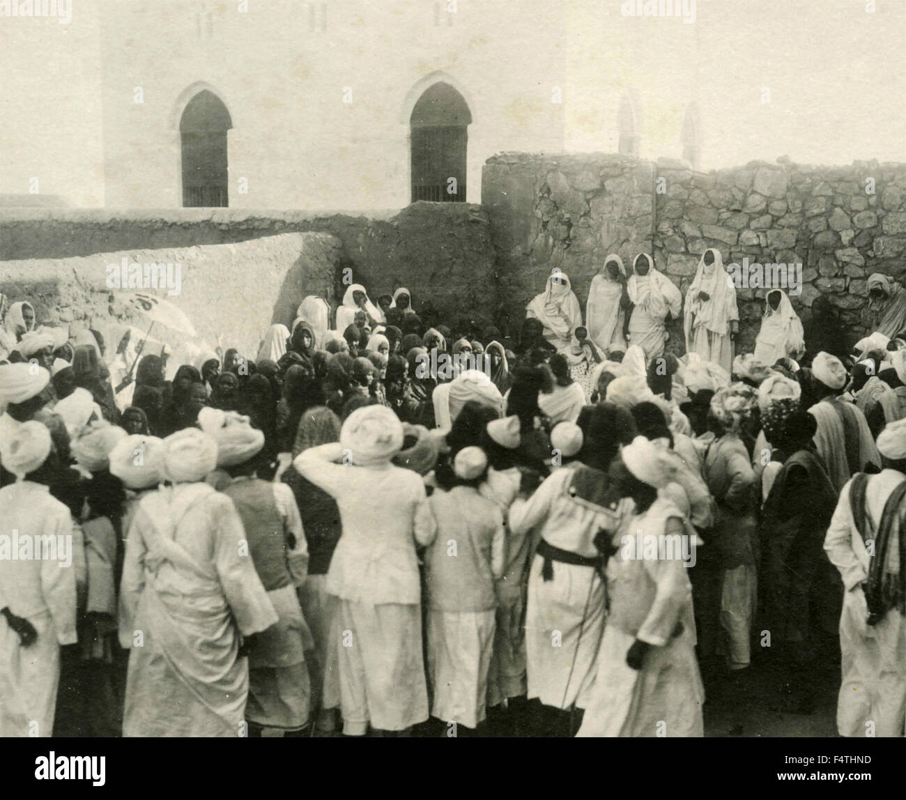 Meeting of a large group of Muslim women Stock Photo - Alamy