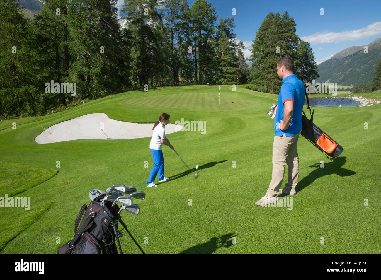 Kulm, golf in Saint Moritz Stock Photo - Alamy