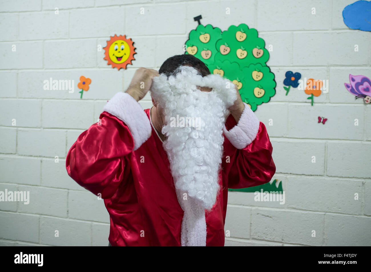 Man dresses up as Santa Claus for visiting poor districts and ...