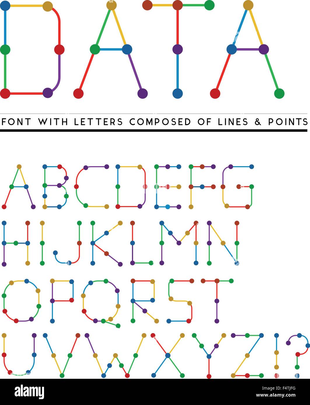 Connecting lines points Stock Vector Images - Alamy