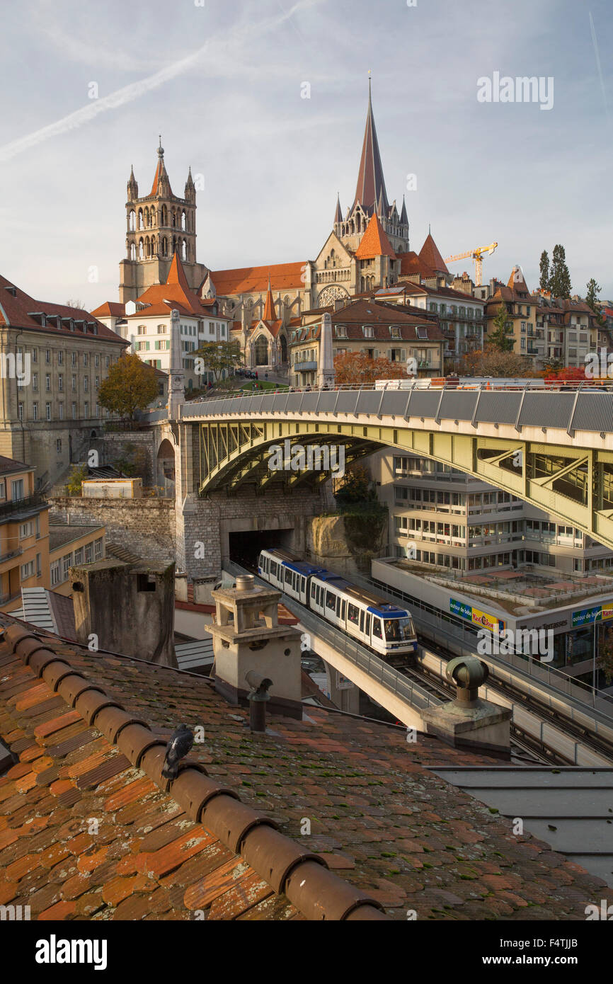 Lausanne, subway, underground Stock Photo - Alamy