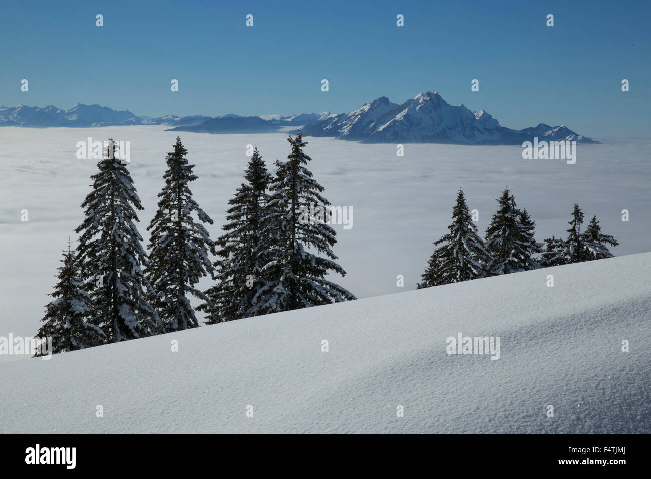 View from Rigi direction Pilatus Stock Photo - Alamy