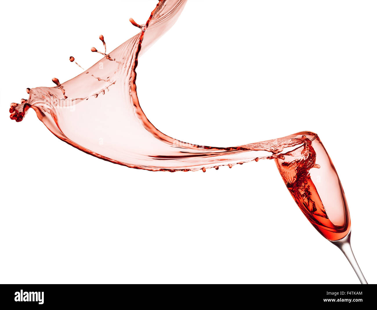 red wine splash isolated on the white background Stock Photo - Alamy