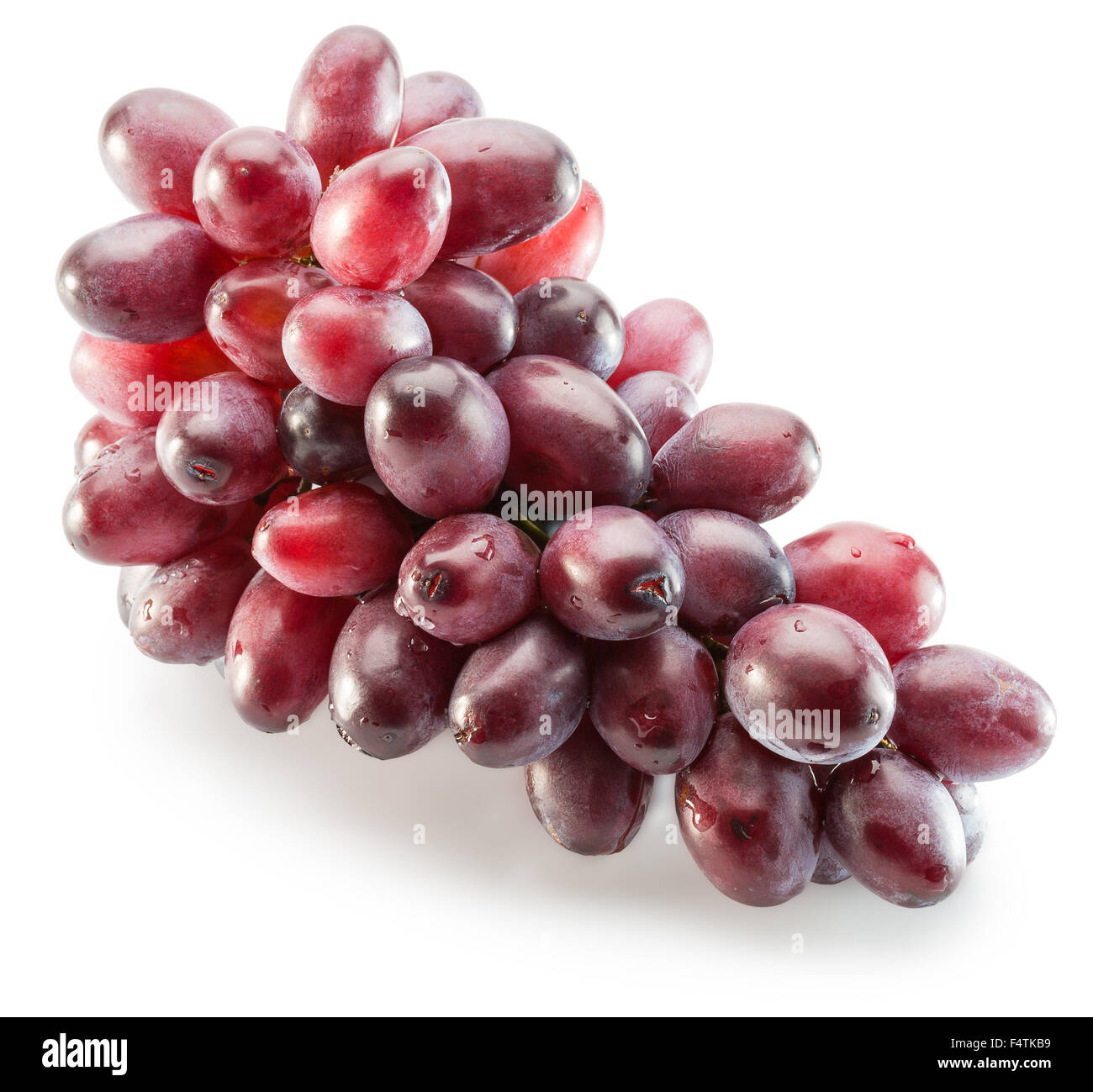pink grape isolated on the white background Stock Photo - Alamy