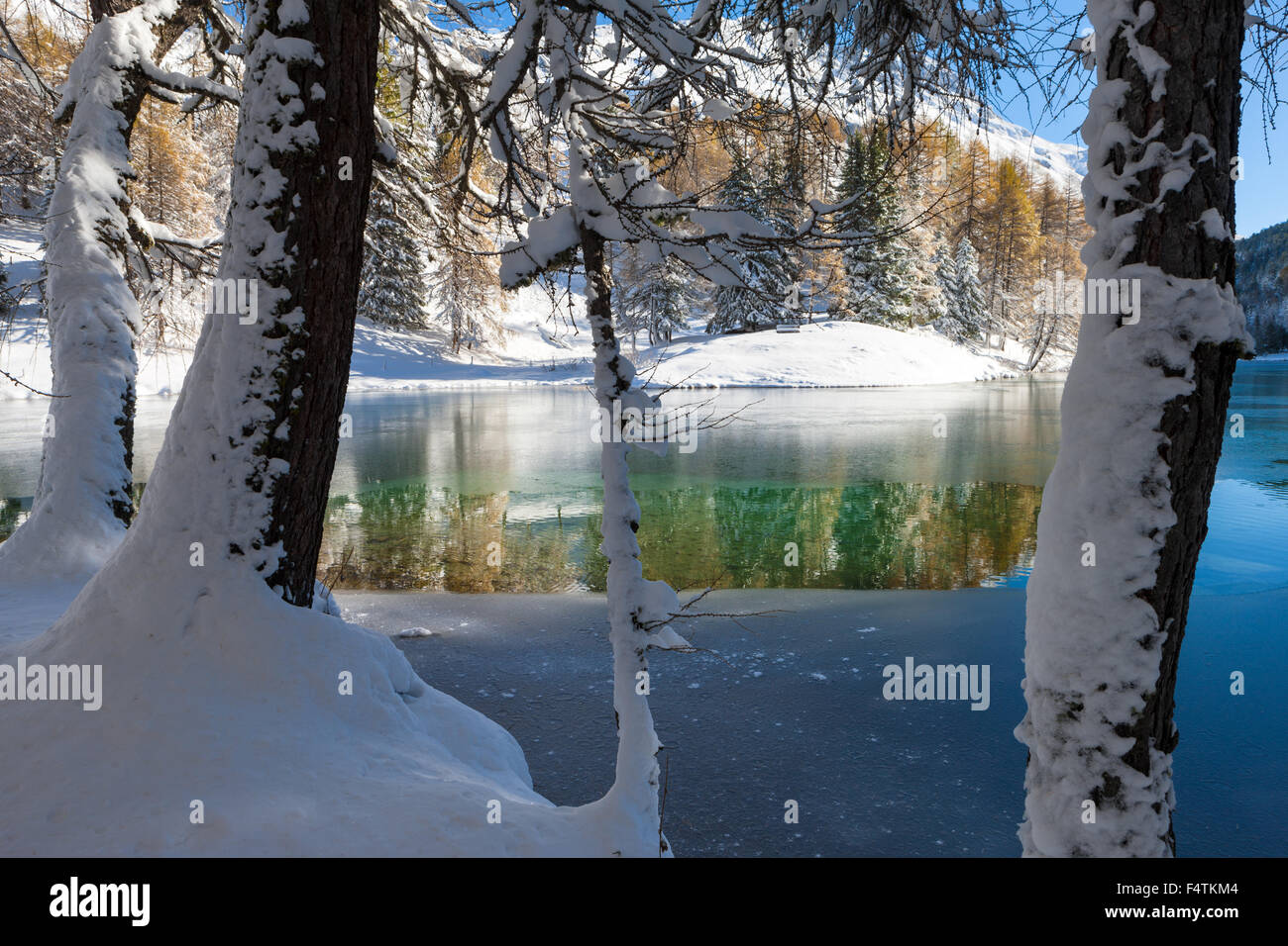 Palpuognasee, Palpuogna, Switzerland, canton, Graubünden, Grisons ...