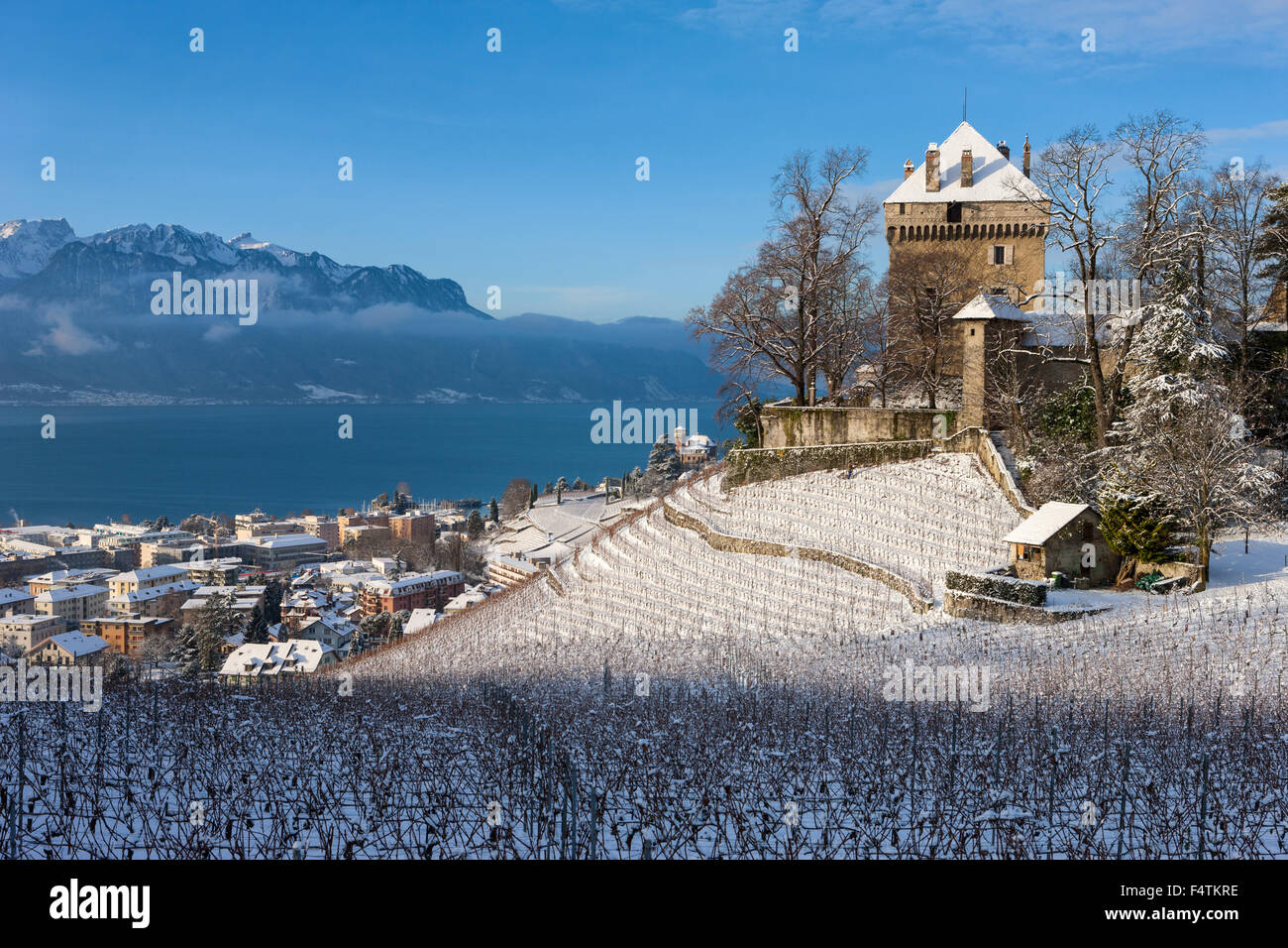 Castle châtelard chatelard switzerland vaud hi-res stock photography ...