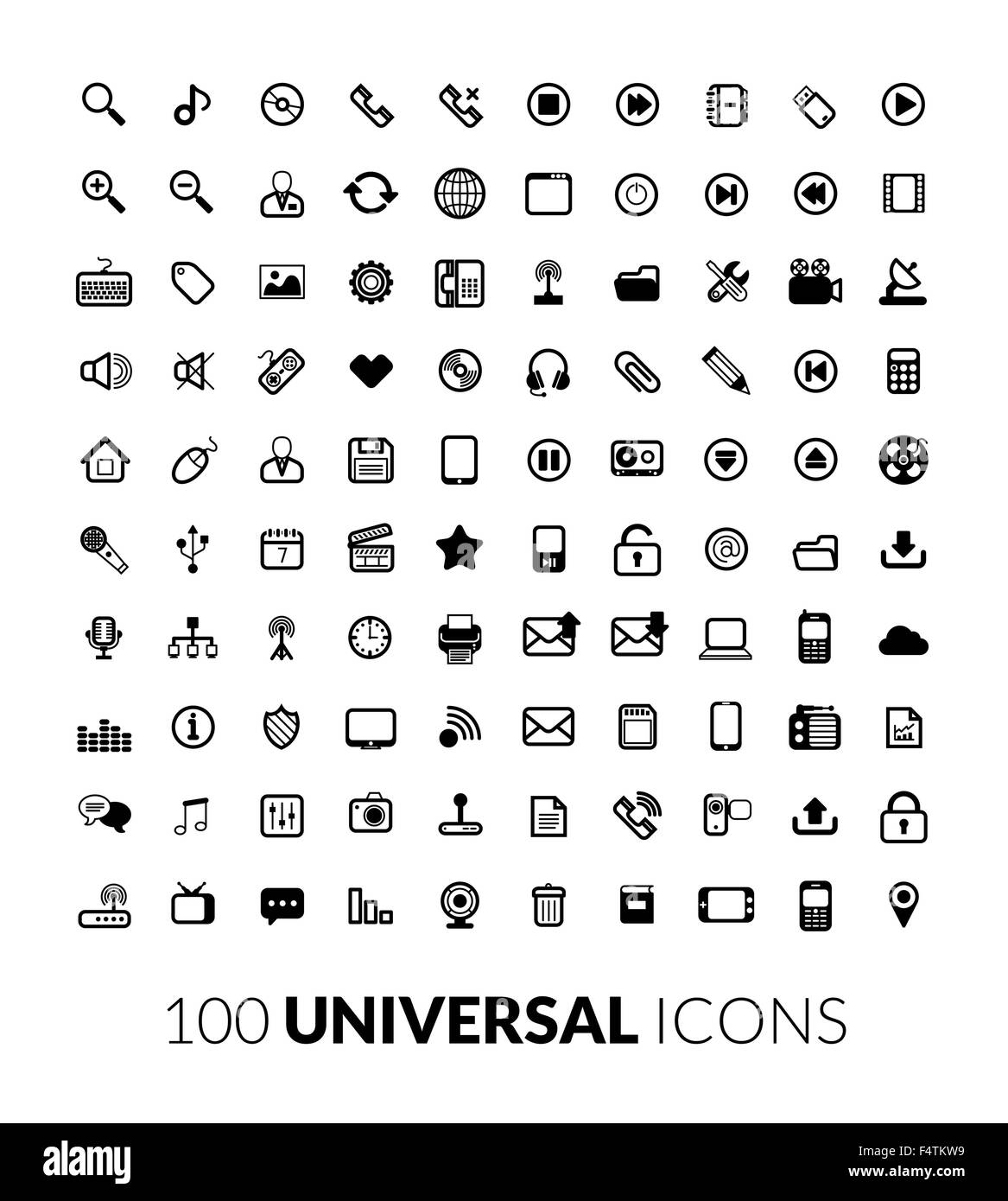 25 vector icons Stock Vector Image & Art - Alamy