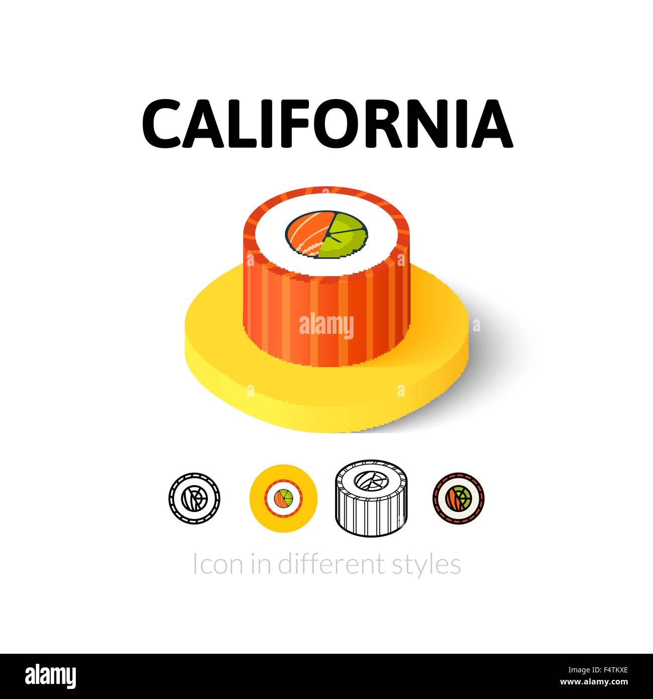 California icon in different style Stock Vector Image & Art - Alamy