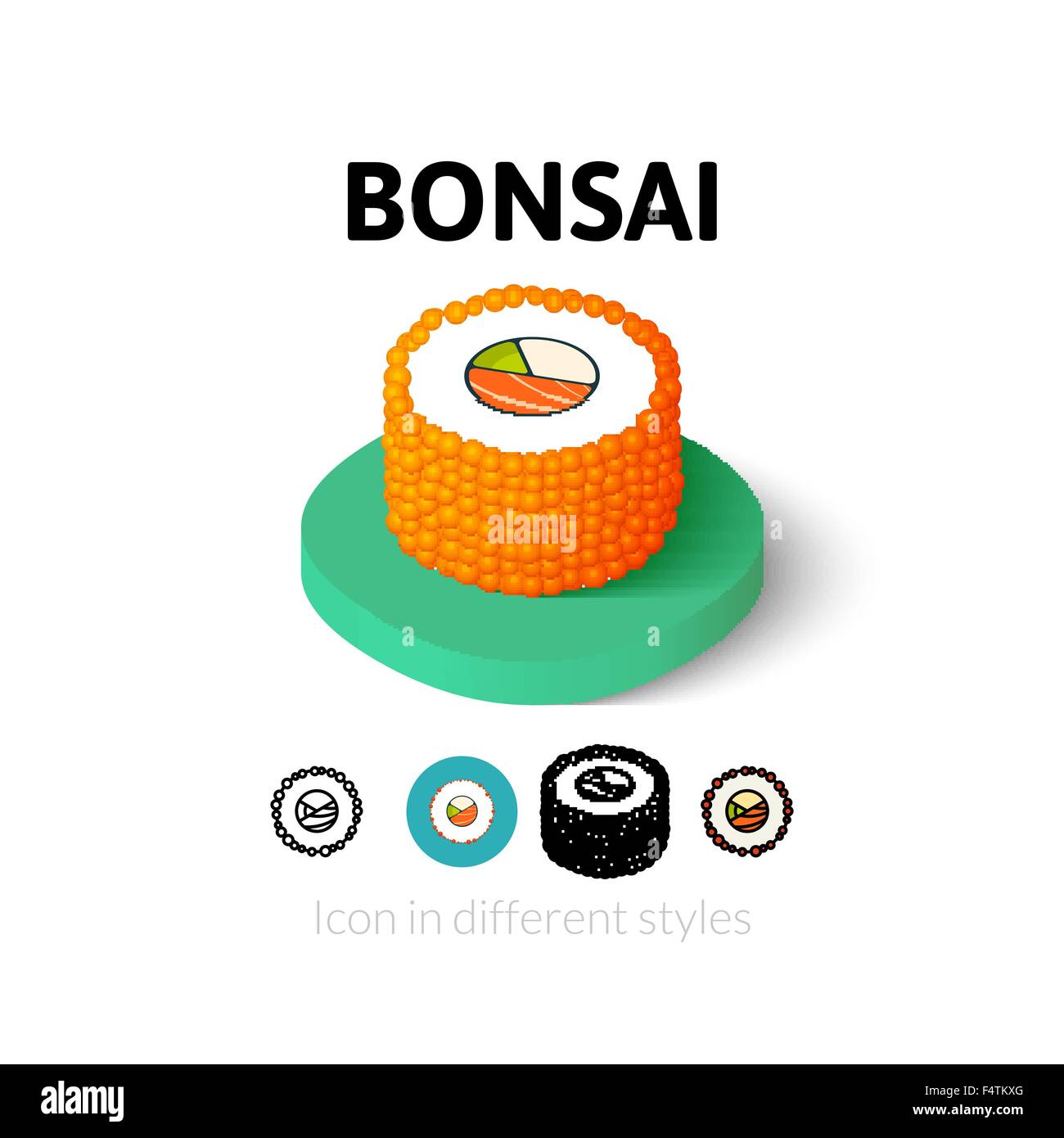 Bonsai thin line icon Stock Vector Images - Alamy