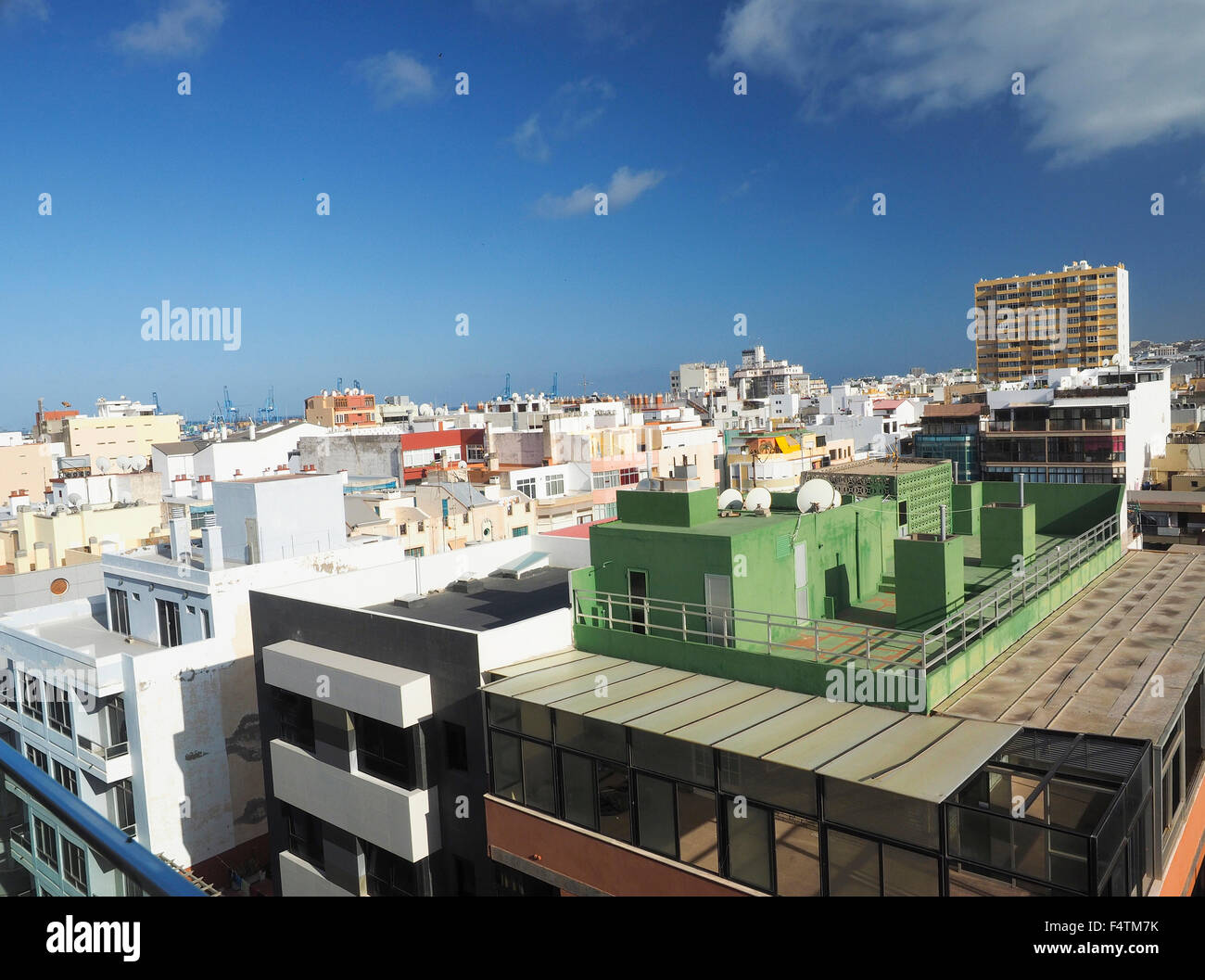 rooftop view condos hotels Las Palmas capital Grand Canary Island Spain ...