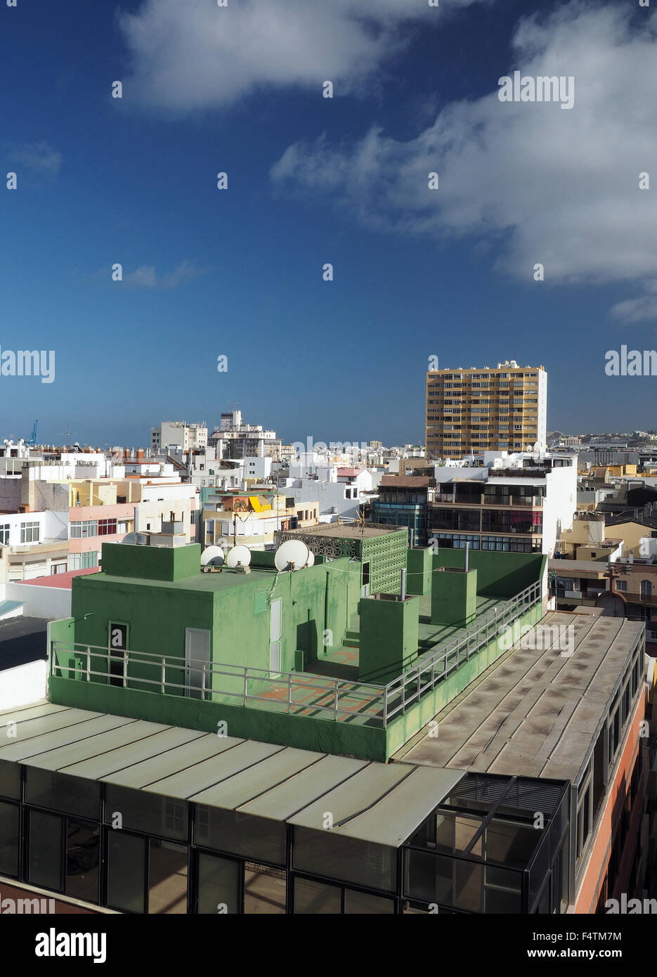 rooftop view condos hotels Las Palmas capital Grand Canary Island Spain ...