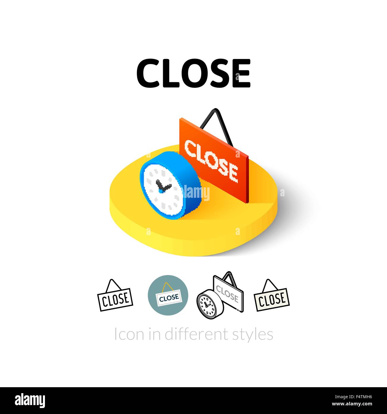 Closed shop set in Stock Vector Images - Alamy