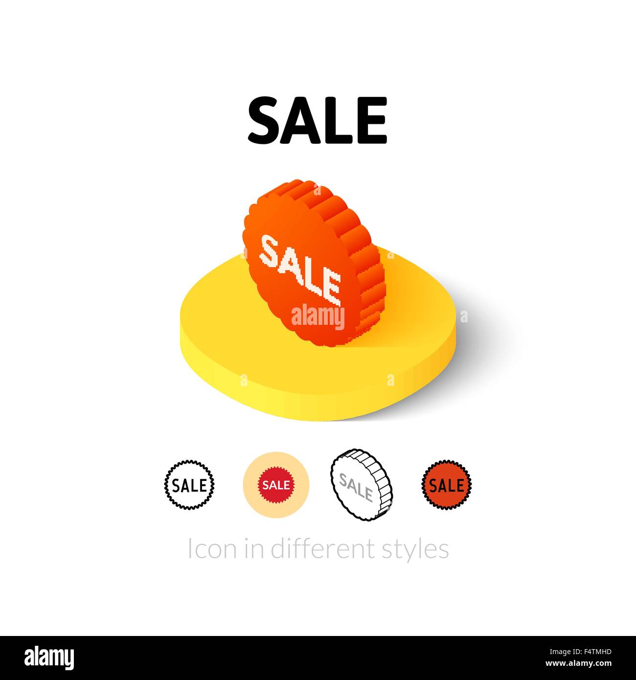 Sale icon in different style Stock Vector Image & Art - Alamy