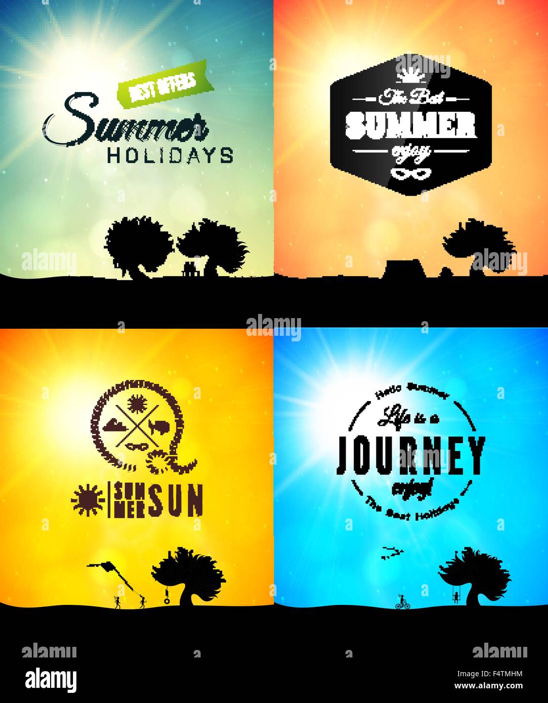 Poster summer theme, healthy life style Stock Vector Image & Art - Alamy