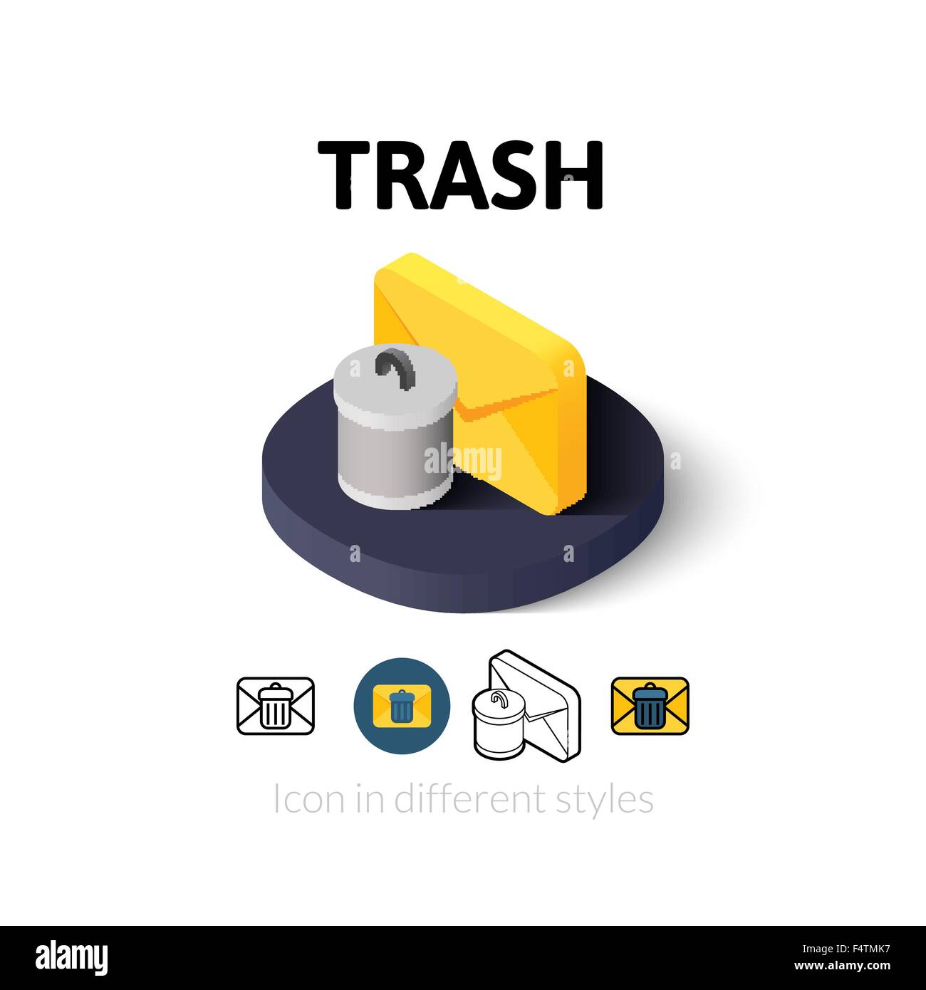 Computer trash logo Cut Out Stock Images & Pictures - Alamy