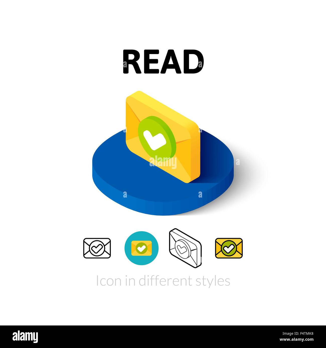 Read icon in different style Stock Vector Image & Art - Alamy